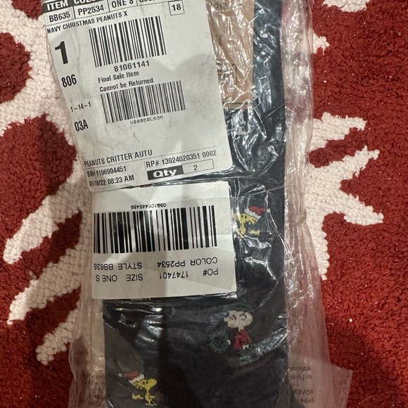 J. Crew | Underwear & Socks | Nwt 2 Christmas Peanuts X Jcrew ...